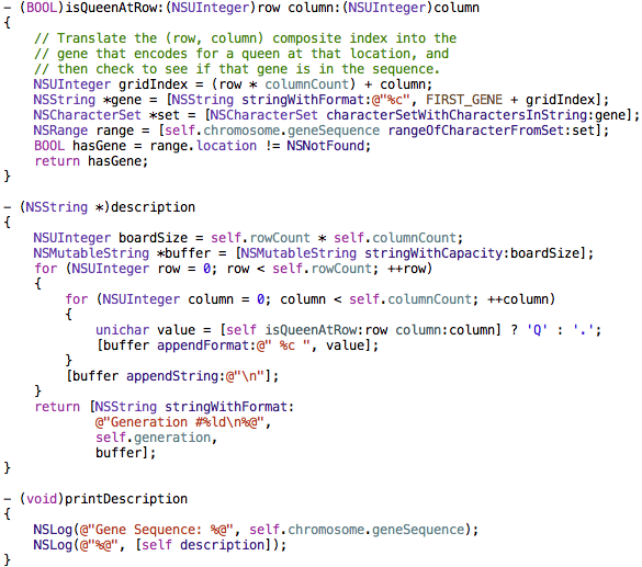 Objective-C Genetic Algorithm That Solves The 8 Queens Puzzle | iJoshSmith