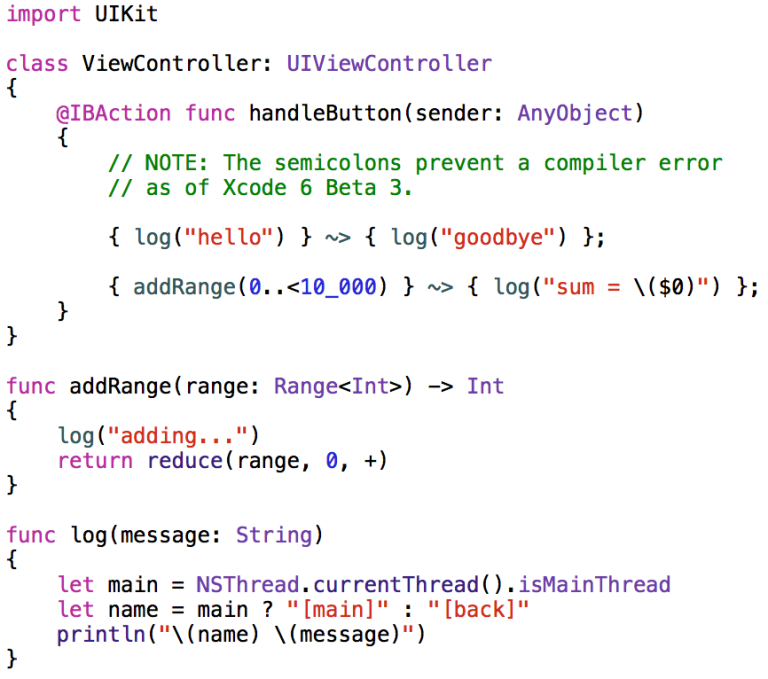 Custom Threading Operator in Swift | iJoshSmith